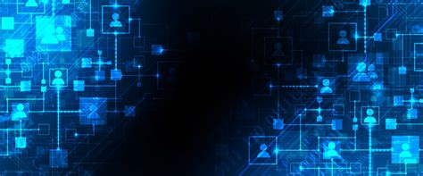 Abstract Representation Of A Computer Network Vector Image