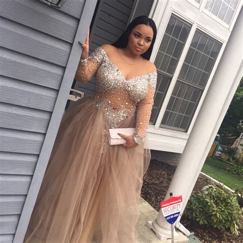 Plus Size Custom Made Beading Prom Dresses Floor Length Evening Dress