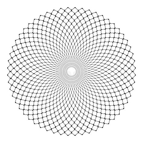 Circle Geometric Pattern Design Element Stock Vector Illustration Of Modern Circular