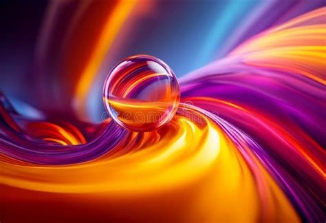 Transparent Colourful Mixture Spin Rainbow Spectrum Spinning Swirl Orb Blend Tint Circle Tone