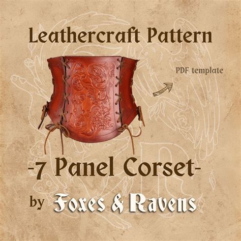 7 Panel Corset Pattern Tutorial Foxes And Ravens