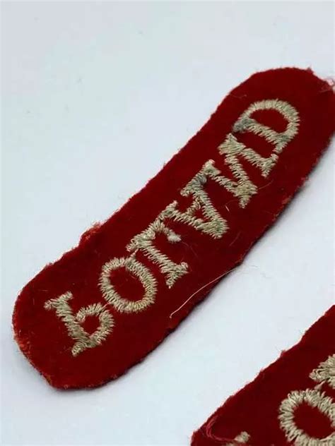 Pair Of Ww2 Exiled Polish Army Embroidered Shoulder Titles In General