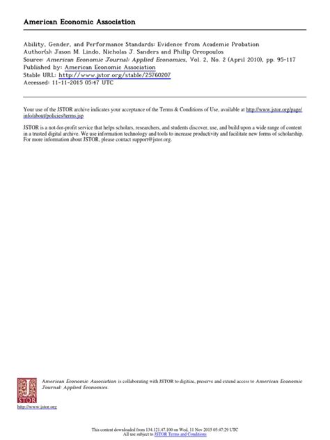ability gender and performance standards evidence from academic