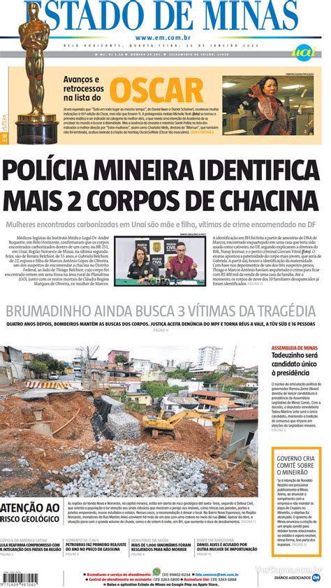 Capa Estado De Minas Sexta 30 De Dezembro De 2022