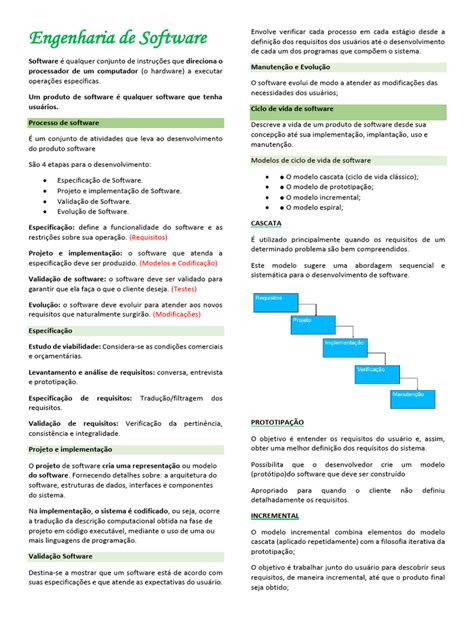 Revisão Eng De Software Pdf Programas Linguagem De Modelagem