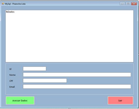 VB NET Inicializando Uma Lista E Exibindo Registros Do MySql