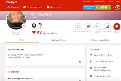 Parship Im Test Bewertung Erfahrungen Kosten Und Preise