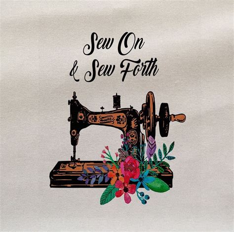 Sew On And Sew Forth Sewing Machine Fabric Panel