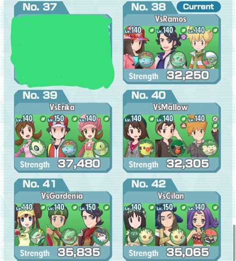 Grass Type High Score Event Teams That Ive Made In Preparation~ Im