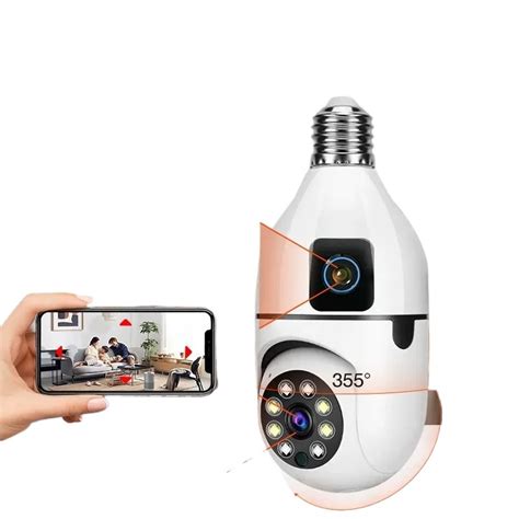 Wifi Dual Lens Camera Ptz Control With Lighting Function