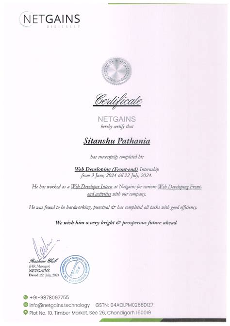 sitanshu pathania on linkedin internship webdevelopment learning