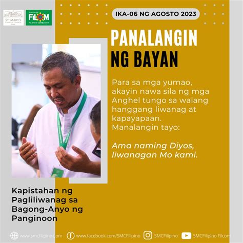 Smcfilipino Panalangin Ng Bayan Para Sa Mga Yumao