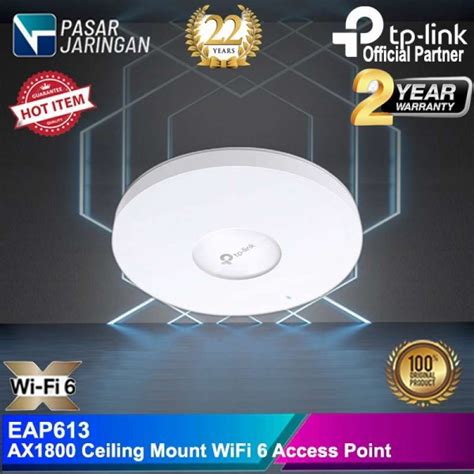 Promo Eap613 Ax1800 Ceiling Mount Wifi 6 Access Point Diskon 23 Di Seller Sentramoco Store