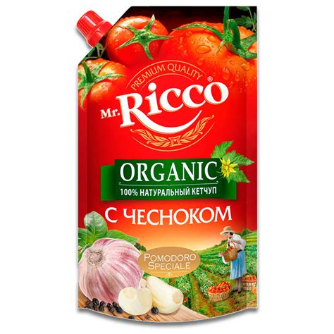 Кетчуп Mr. Ricco Pomodoro Speciale с чесноком, 350г - купить с ...