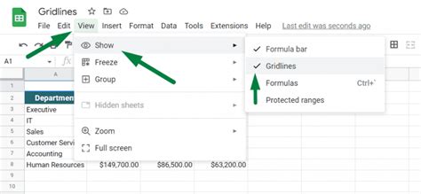 How To Show Gridlines In Google Sheets In 3 Clicks
