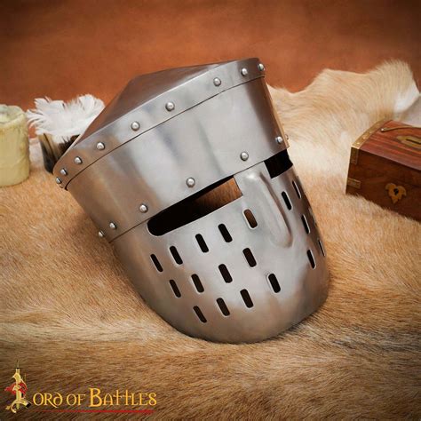Crusader Knight Historical Bucket Steel Helmet