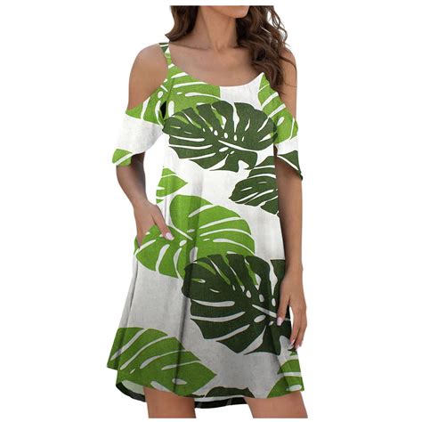 GYUJNB Dresses For Women 2024 Women S New Floral Print Pocket Dress