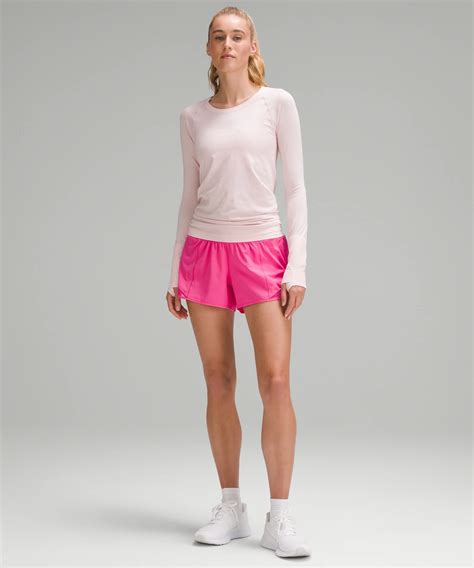Lululemon Hotty Hot Low Rise Lined Shorts 4 In Sonic Pink Modesens