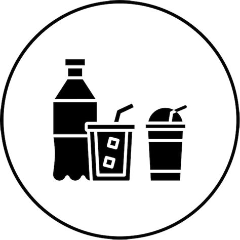 Icono De Las Bebidas Gaseosas Vector Premium