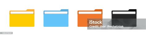 파일 폴더 아이콘입니다 컴퓨터용 문서입니다 플랫 스타일로 데이터가 있는 폴더를 파일로 처리합니다 웹 아카이브 및 웹 디렉토리 Pc 그래픽 요소 색상 기호입니다 벡터 개념에