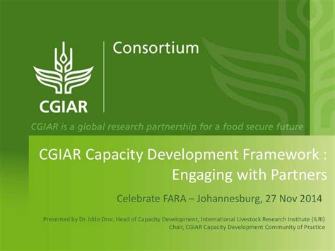 Cgiar Capacity Development Framework Engaging With Partners Cgiar