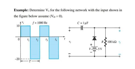 Solved Example Determine V For The Following Network With Chegg Com