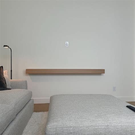 White Oak Floating Shelf Custom Made Wood Wall Mounted Shelves Rustic