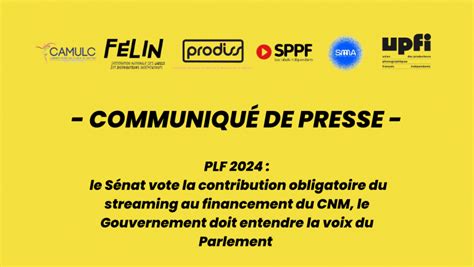 Contribution Obligatoire Du Streaming Le Gouvernement Doit Entendre Le