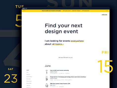 Event Schedule UI Ideas Web Design Ui Design Dashboard Dashboard Design
