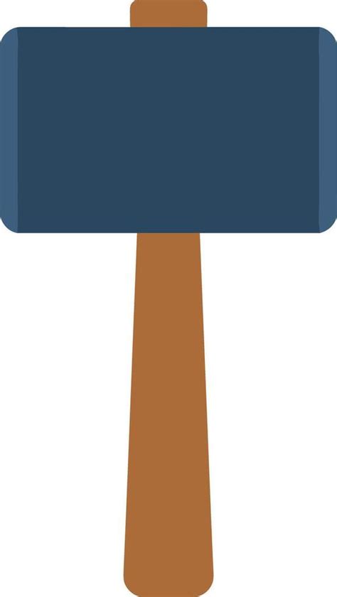 Simple Flat Hammer Carpentry Tool Construction Icon And Graphic Element