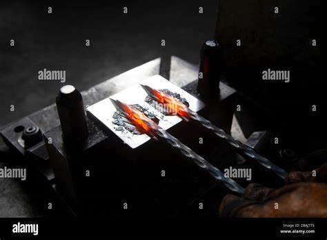 Metals Processed In A Blacksmith Shop Stock Photo Alamy