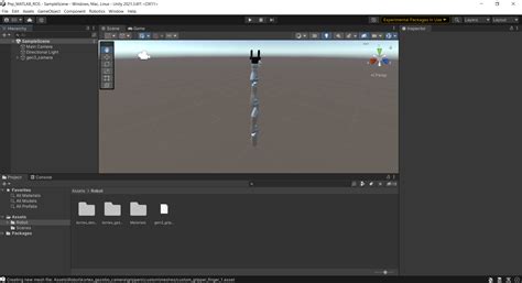 Pick And Place Workflow In Unity 3d Using Ros Matlab And Simulink