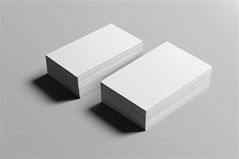 비지니스 카드 빈 모 템플릿 프리미엄 사진