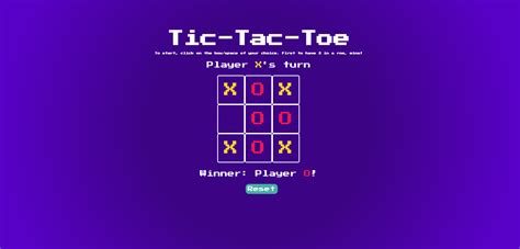 Github Manghanntictactoe Main A Simple Tic Tac Toe Game Using Html