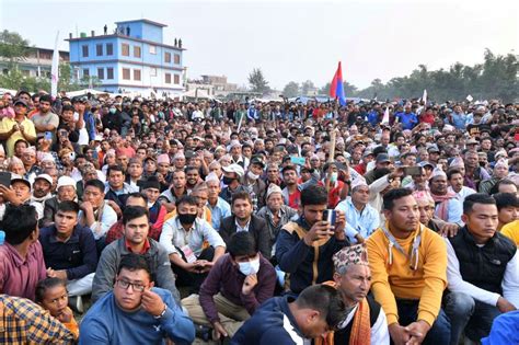 सिन्धुलीमा ओलीको चुनावी सभा फोटो फिचर