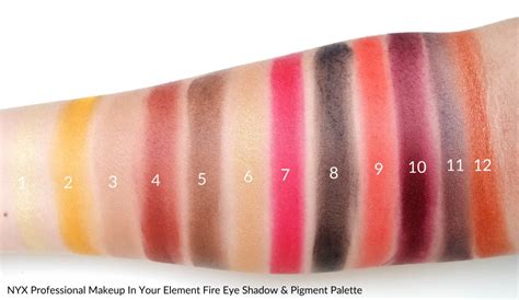 Nyx Professional Makeup In Your Element Fire Collection Review The