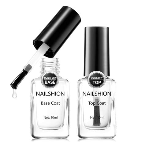 Nailshion Base Coat And Top Coat Quick Air Dry Nail