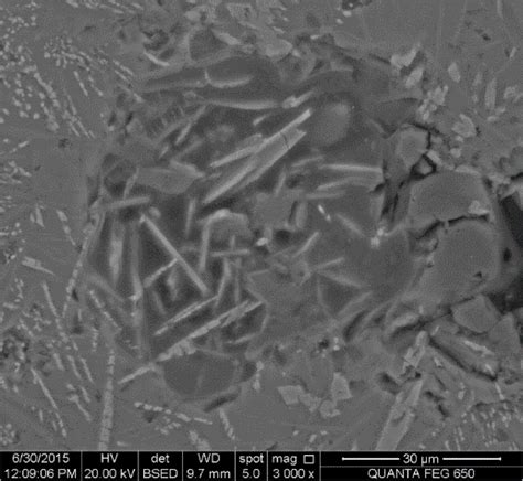 Rod Like Stacks Crystals And Lamellar Stacks Crystals In 80 O 2 Slag Download Scientific
