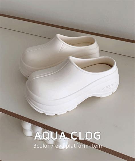 방수템 당일출고 플랫폼 클로그 뮬 슬리퍼 키높이 유니크 장마 흠뻑쇼 아쿠아 레인부츠 Ds 0555 에이블리