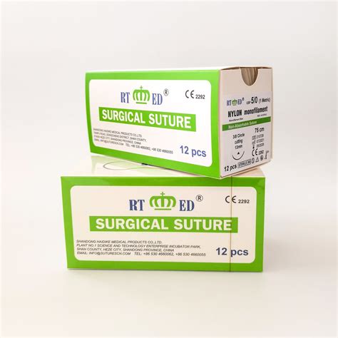 Rtmed Surgical Sutures Cannot Absorb 2 10 0 Nylon Filament Polyester