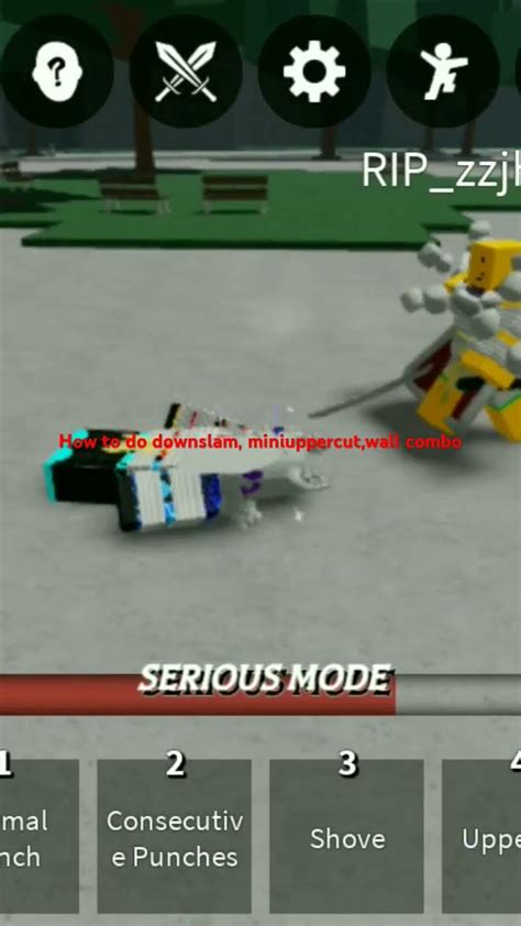 How To Do Downslam Wall Combo Mini Uppercut Roblox YouTube