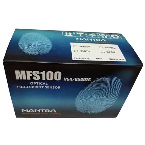 mantra mfs100 biometric fingerprint scanner