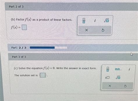 Solved B Factor F X As A Product Of Linear Chegg Com