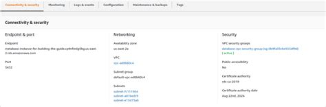 Creating An Rds Database On Aws Metabase Documentation