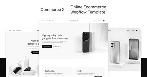Home V2 Commerce X Webflow Ecommerce Website Template