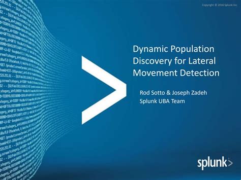 Dynamic Population Discovery For Lateral Movement Using Machine