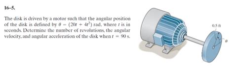 Answered The Disk Is Driven By A Motor Such That Bartleby