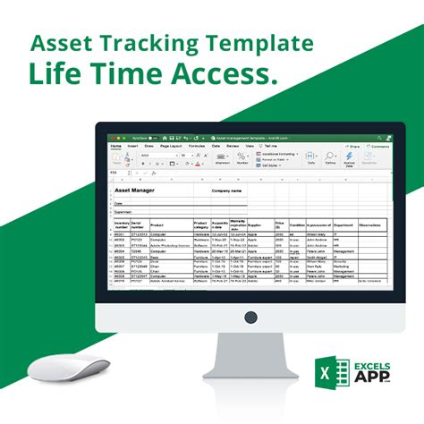 Asset Tracking Template Excels App