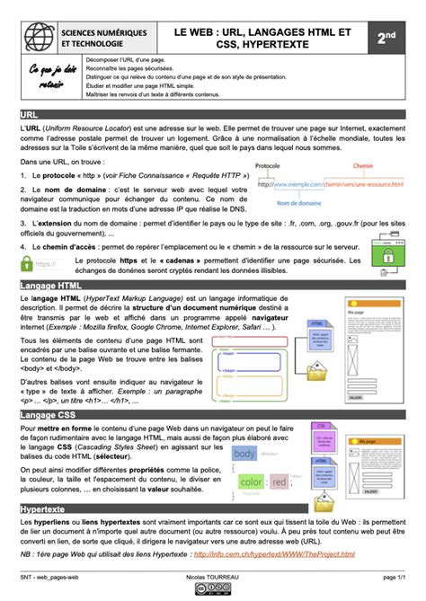Activité Comment créer une page web Techno LGG
