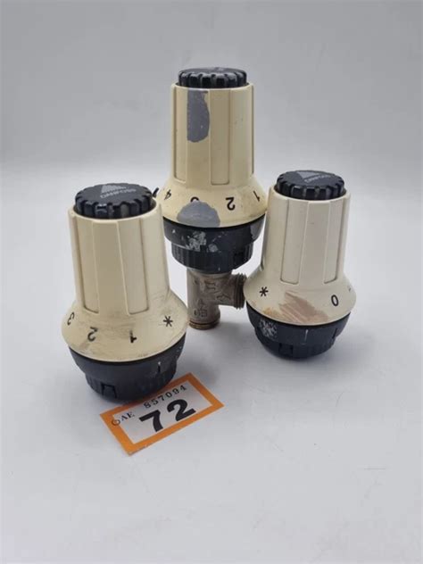 Danfoss Radiator Thermostatic Valves Sensor Heads Job Lot X3 Lot Oae72